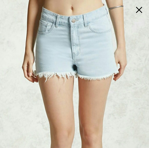 Forever 21 | Shorts | Nwt Frayed High Waisted Denim Shorts | Poshmark